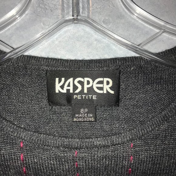 Kasper | Other | Nwot Kasper Dark Burgundy Grey Business Suit W | Poshmark